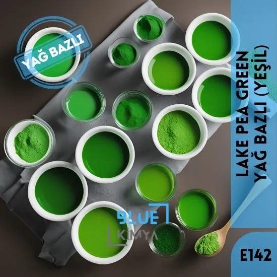 Pea Green Yeşil E142 Yağ Bazlı | Doğal Renklendirici | Blue Kimya